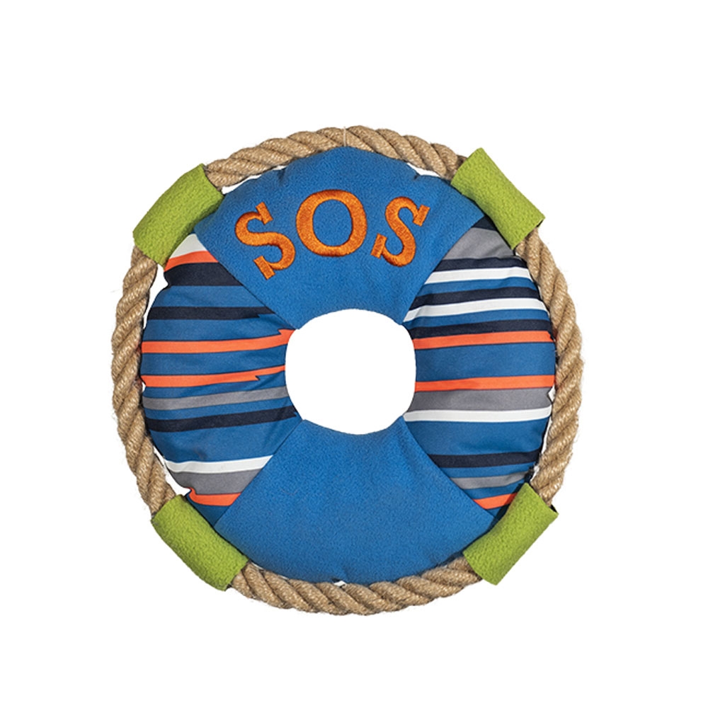 FoFos Παιχνίδι Σκύλου Από Ανακυκλώσιμα Υλικά SOS Ring XL 23x5cm (Μπλε ...