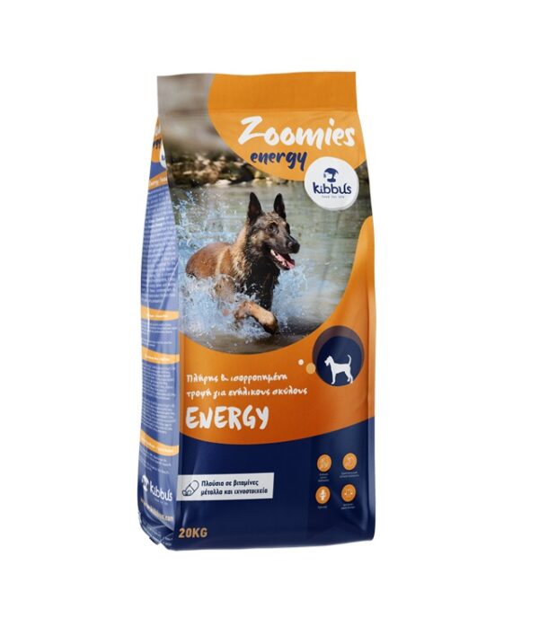 Zoomies Adult Energy Dog 20Kg | Pet Stores Pastrikos